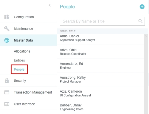 People Admin Screen – Chrome River Help Center