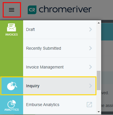 View Inquiry Reports on Invoice Activity – Chrome River Help Center