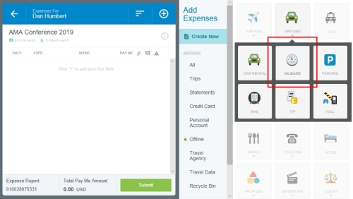 Add Mileage Expenses to a Report – Chrome River Help Center