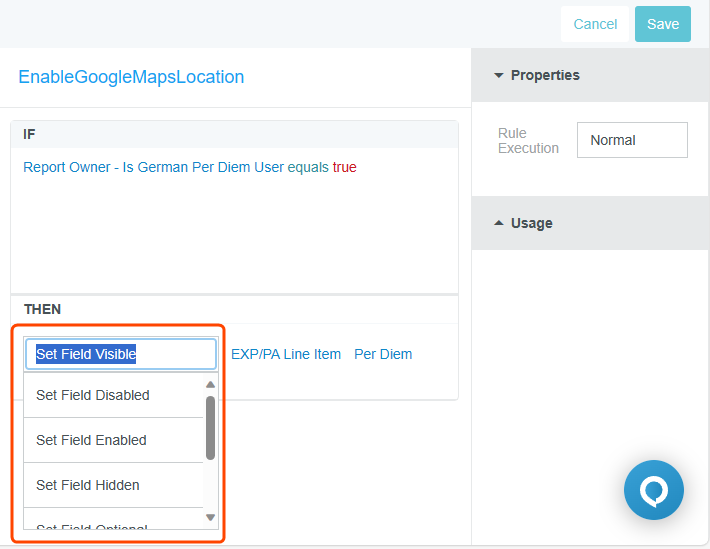 UI Rules Admin Screen – Chrome River Help Center