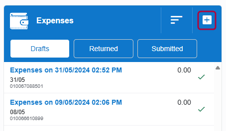 Create an Expense Report – Chrome River Help Center
