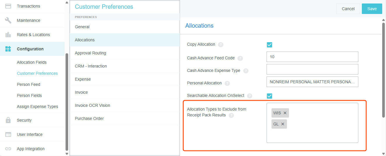 Request Digital Receipts Admin Screen – Chrome River Help Center