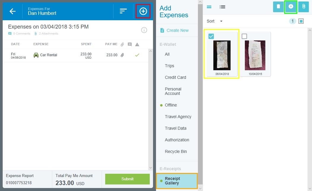 Add Receipt Images to Expenses – Emburse Enterprise Help Center